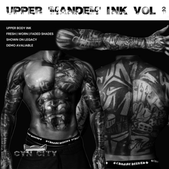 Second Life Marketplace - CYN CITY: Upper "Mandem" Ink Vol 2 DEMO